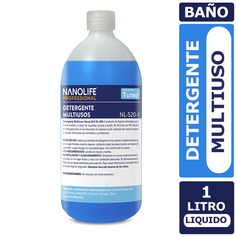Detergente Multiusos NanoLife 1 litro – Blades cl